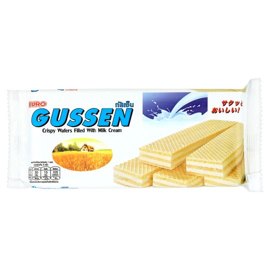 Gussen Crispy Wafers Filled with Milk Cream 80g – AsianSnacks